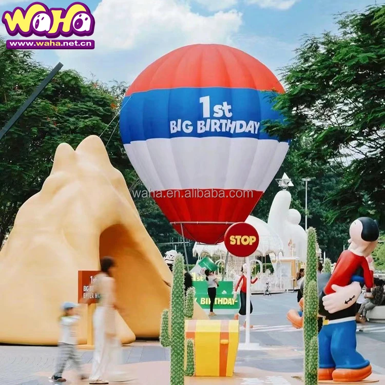 Goat Mascot Shape RC Hot Air Balloon - Decorative PVC Balloon for ...