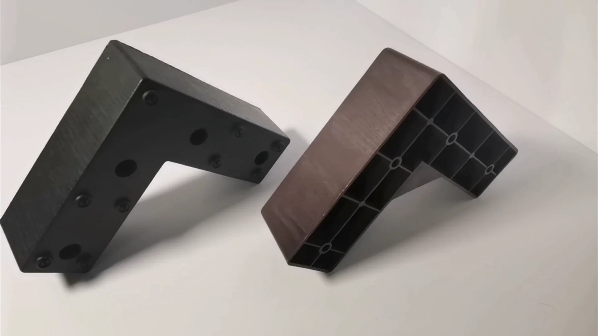 L Shape Plastic Sofa Legs Black Cabinet Legs Modern Simplicity ...