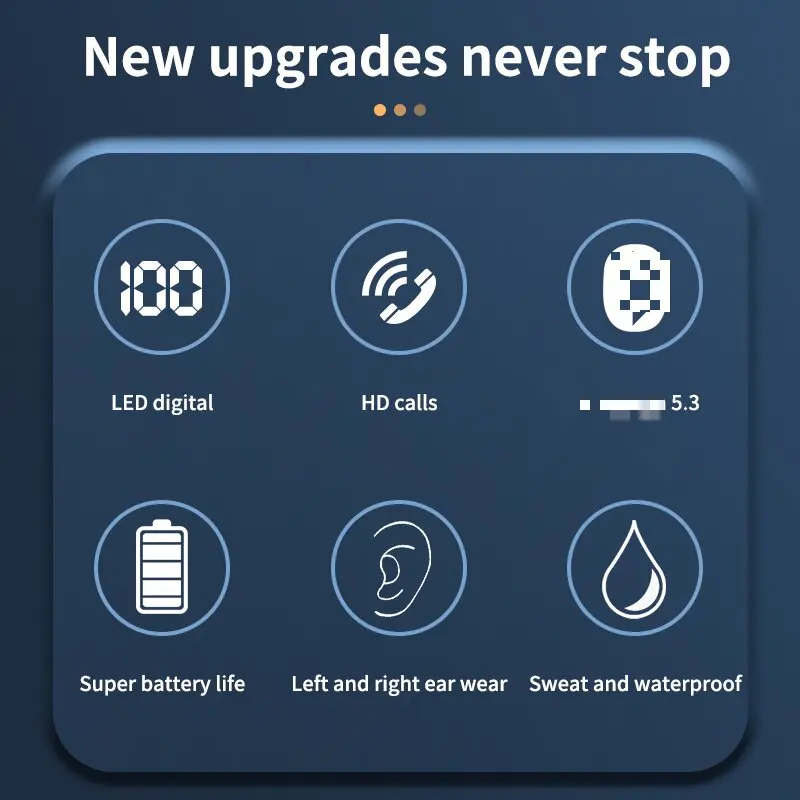 Business Voice Control Headset - Dual Microphone, IPX-4 Waterproof