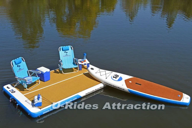 Heavy Duty Customized Inflatable Island Inflatable Fishing Platform ...