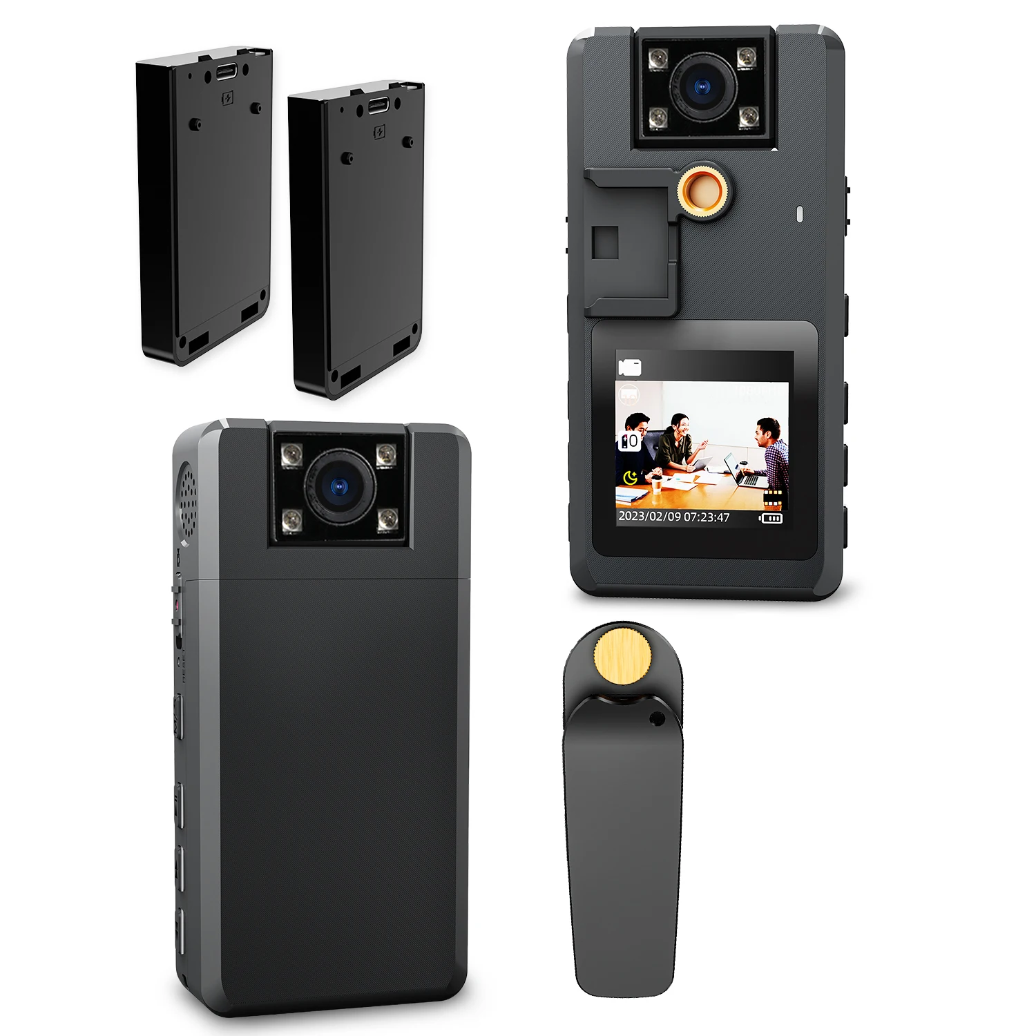 Vandlion A53 Body Mounted Camera Detachable Battery Pictures Flipping ...