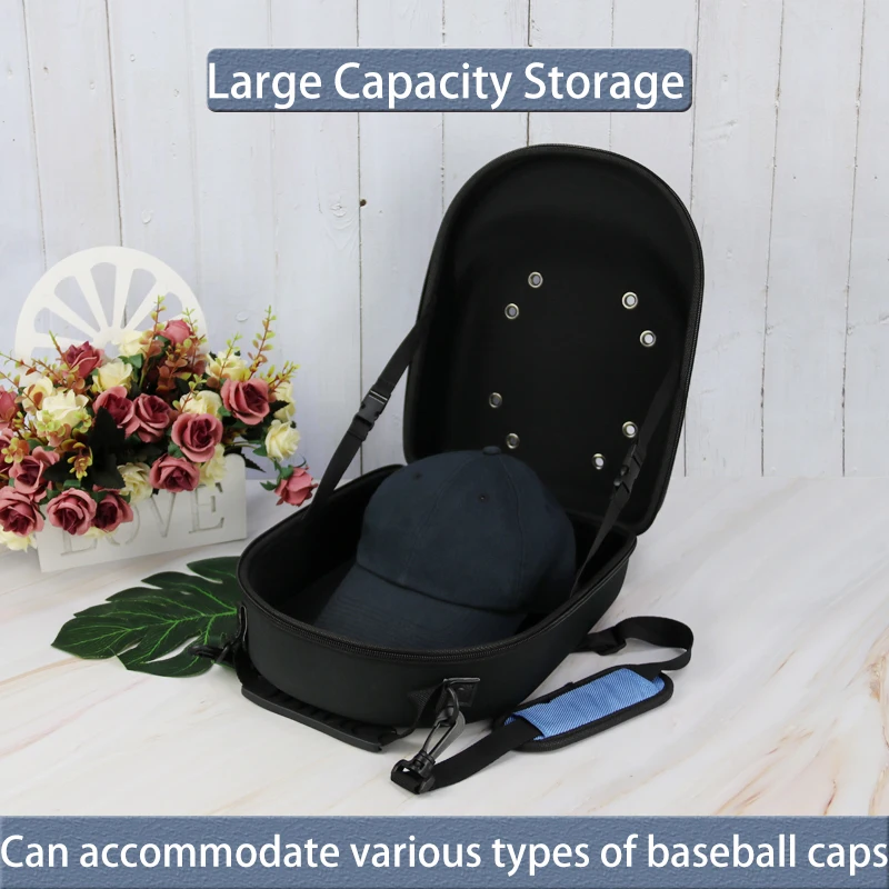 Custom EVA Hard Shell Zipper Baseball Luxury Hat Carrier