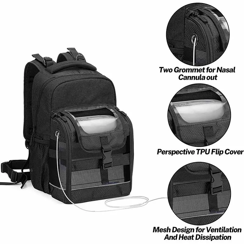 Portable Oxygen Concentrator Backpack Oxygen Travel Carrying Bag Oxygen ...