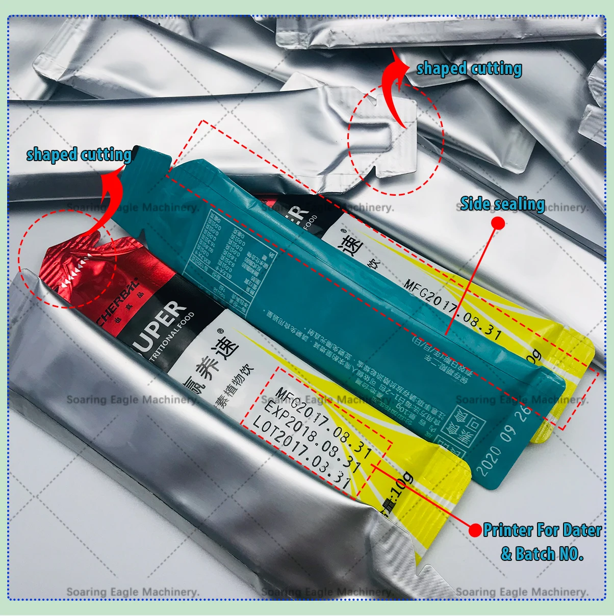 Automatic Irregular Shape Gel Liquid Honey Jelly Stick Olive Oil Sachet ...