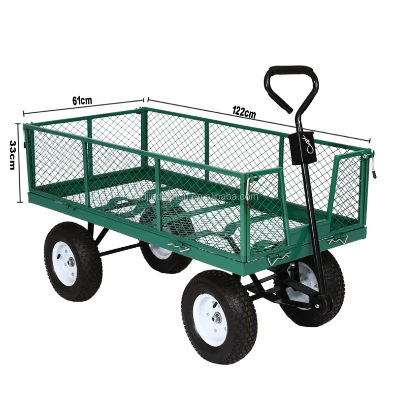 Cargo Transport Cart Collapsible Bulk Mesh Trolley Wire-mesh Wagon Hand ...