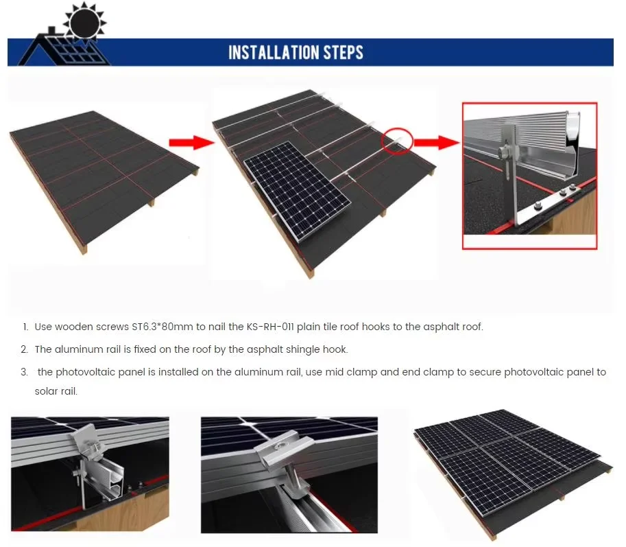 JCHX Home Solar Price Solar Panel Utype Support Structures Roofs ...