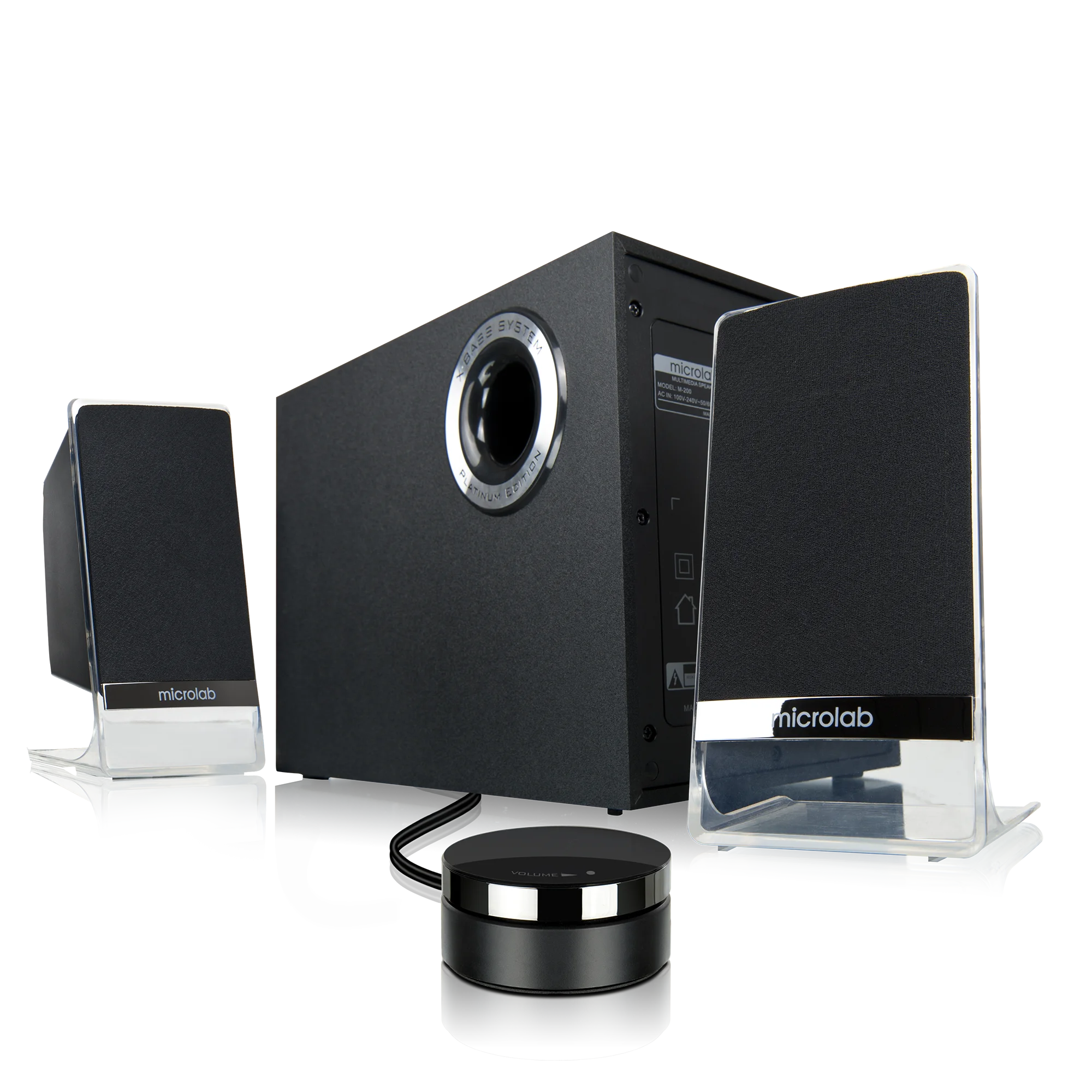 Microlab Powerful 2.1 Speaker System With Wireless Music Streaming M ...