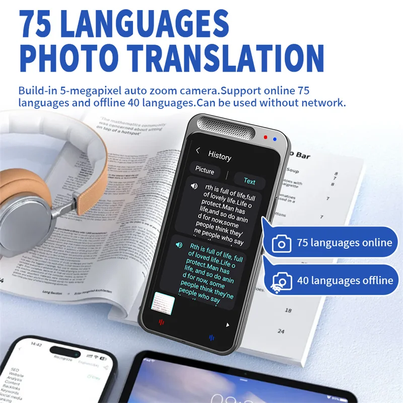 Instant Ai Voice Global Translation Z6 Chat Gpt 4.1inch 138 Real Time ...