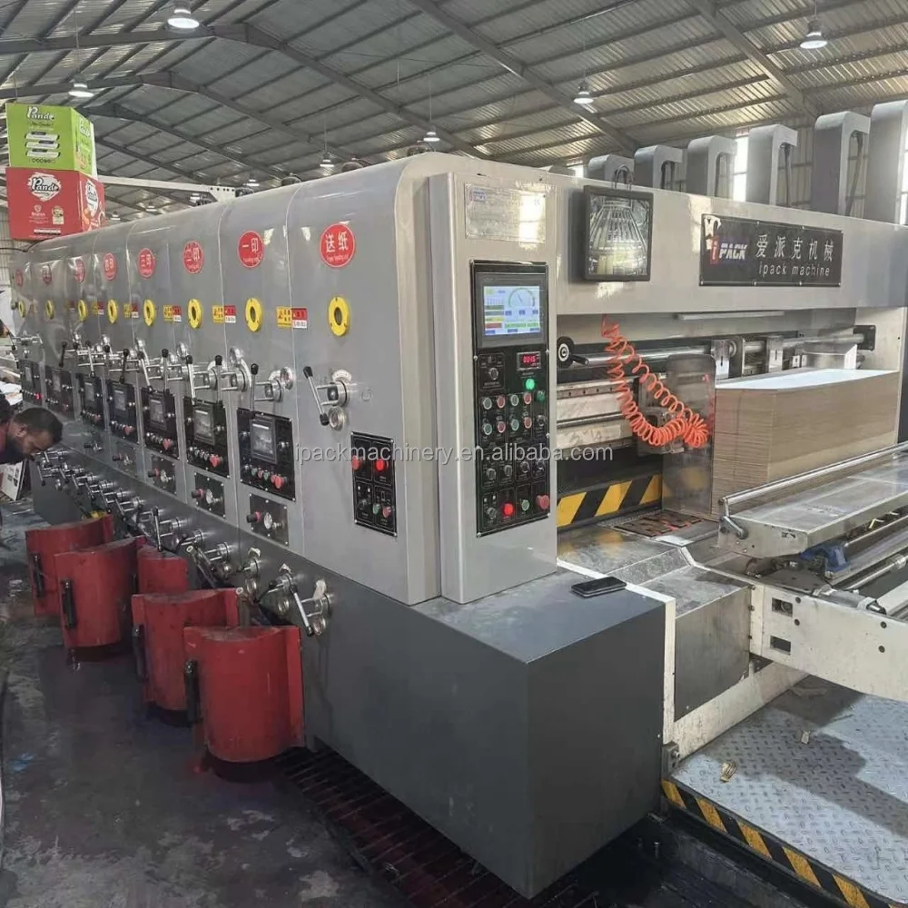 IPACK Corrugated Paper Fully Automatic Flexo Printer Slotter Die Cutter ...