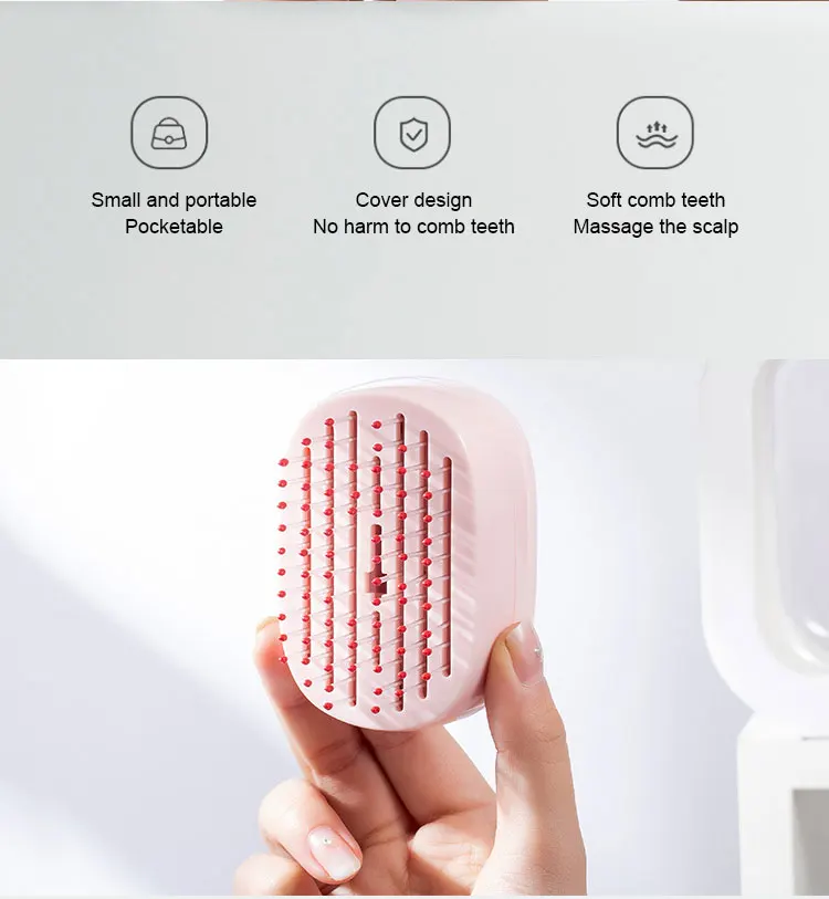 Soft Teeth Customized Comb Abs Combs Hairdressing Portable Travel ...