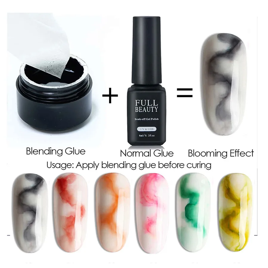 Blossom Gel Nail Art Transparent Blossom Nail Polish Blooming Smoke ...
