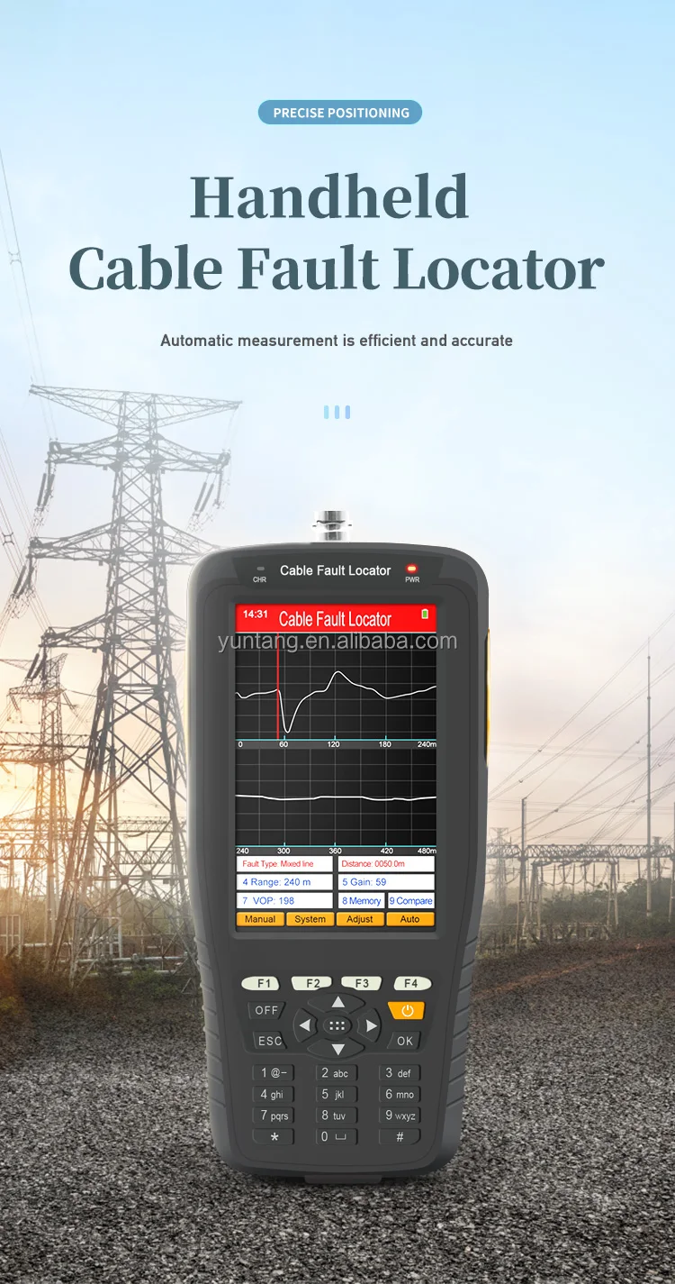 Handheld Cable Fault Tester - Intelligent Distance Meter