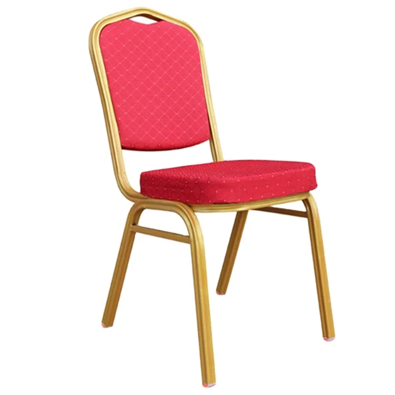 Wholesale Gold Frame Event Chair with Red Seat for Hotels