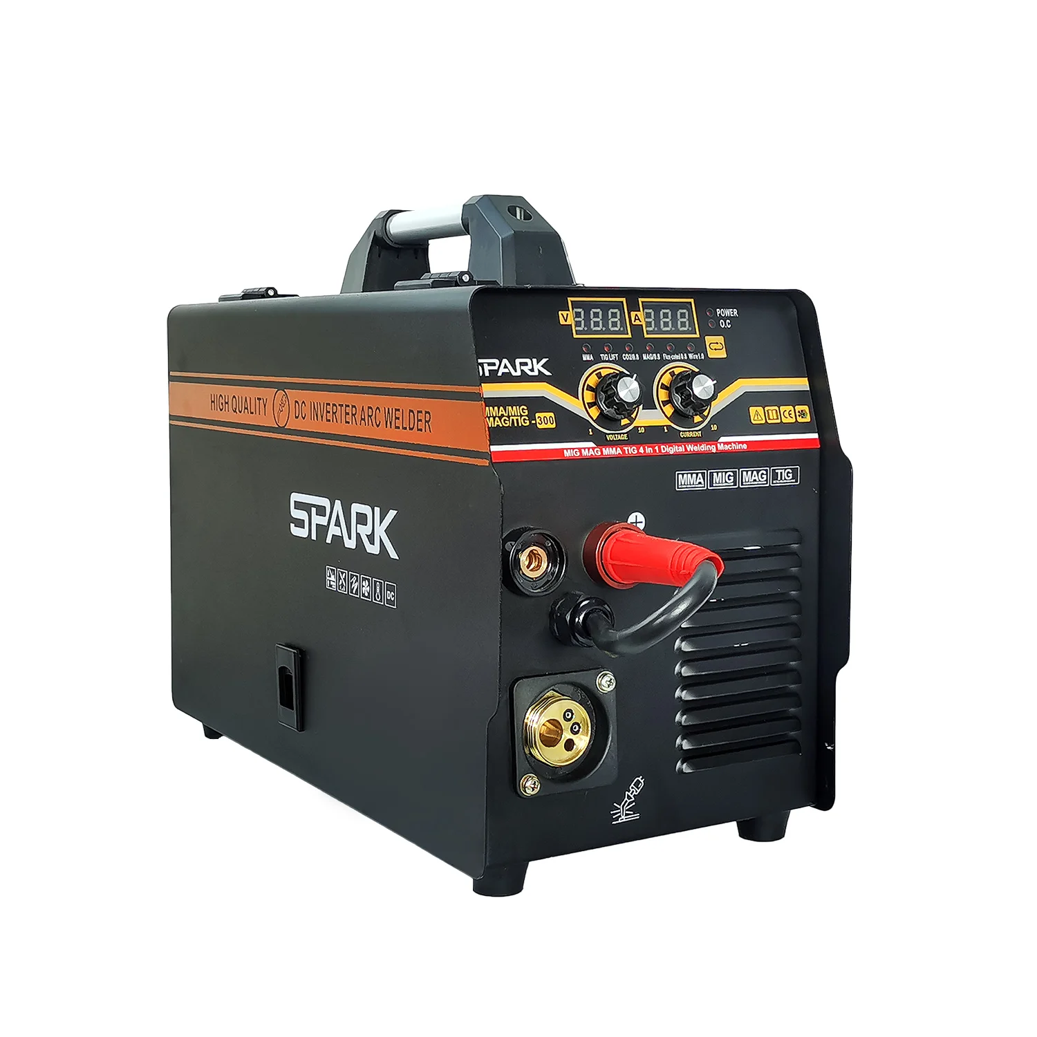 MIG-300 Welding Machine 4 in 1: Gas MIG, MAG, MMA & TIG Functions for ...