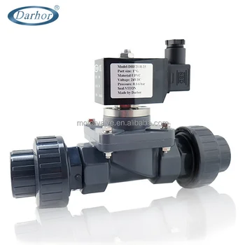 Upvc Cpvc Dosing System Solenoid Valves Control Union 24v 220v Anti-corrosive Chemical Acid ...