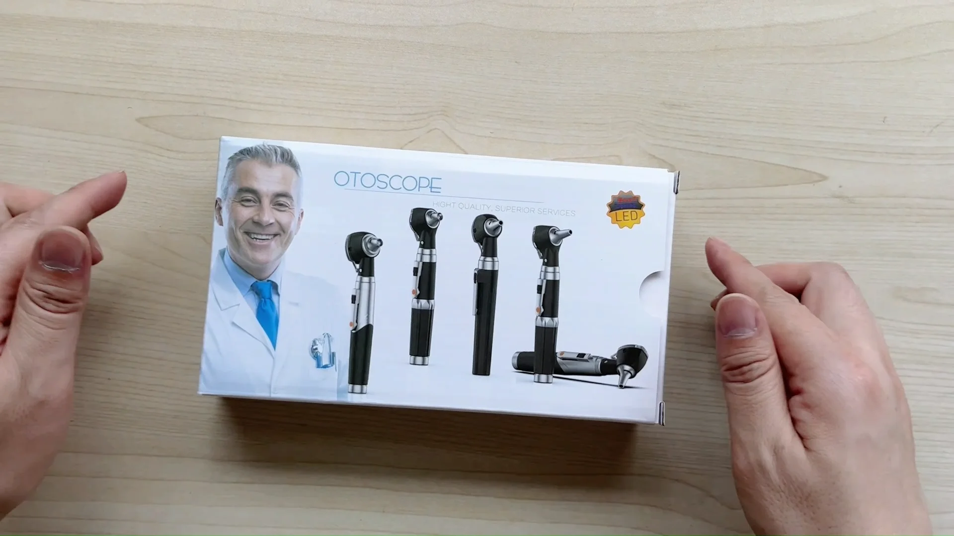 Portable Led Bulb Medical Ent Diagnostic Ear Otoscopic Auriscope ...