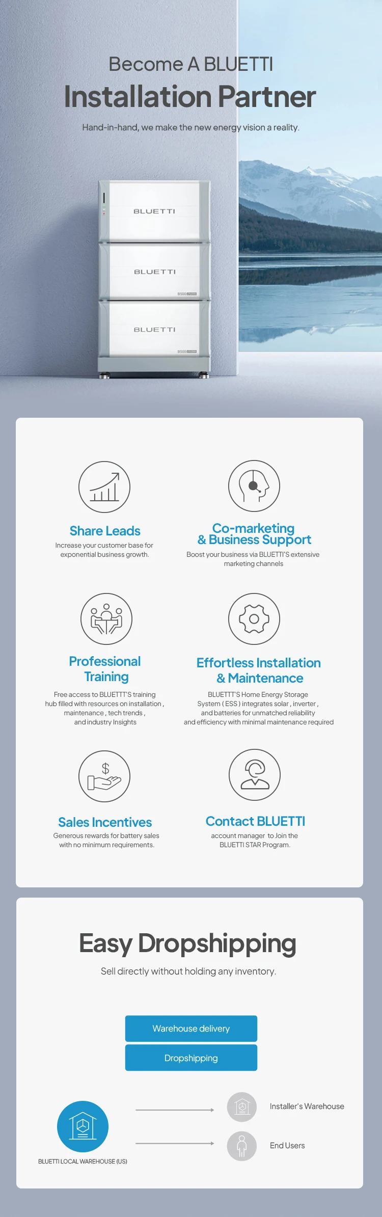 Bluetti Solar Energy Storage - Stackable Batteries 5kwh-40kwh