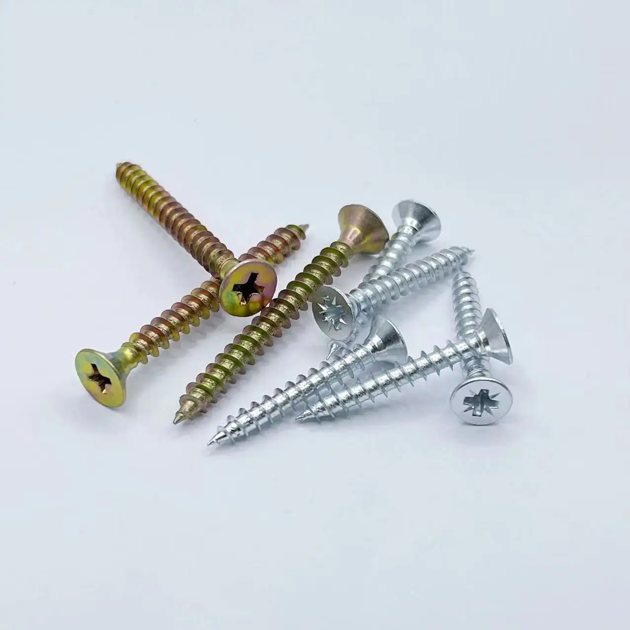 3.5*20 Fasten Screw Double Coutnersunk Csk Head Galvanized Self Tapping Screw Chipboard Screw ...