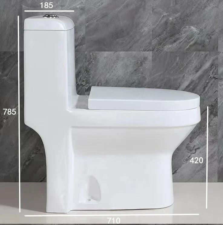 Modern Big Sanitario Wc One Piece Elongated Siphon Dual Flush Toilet ...