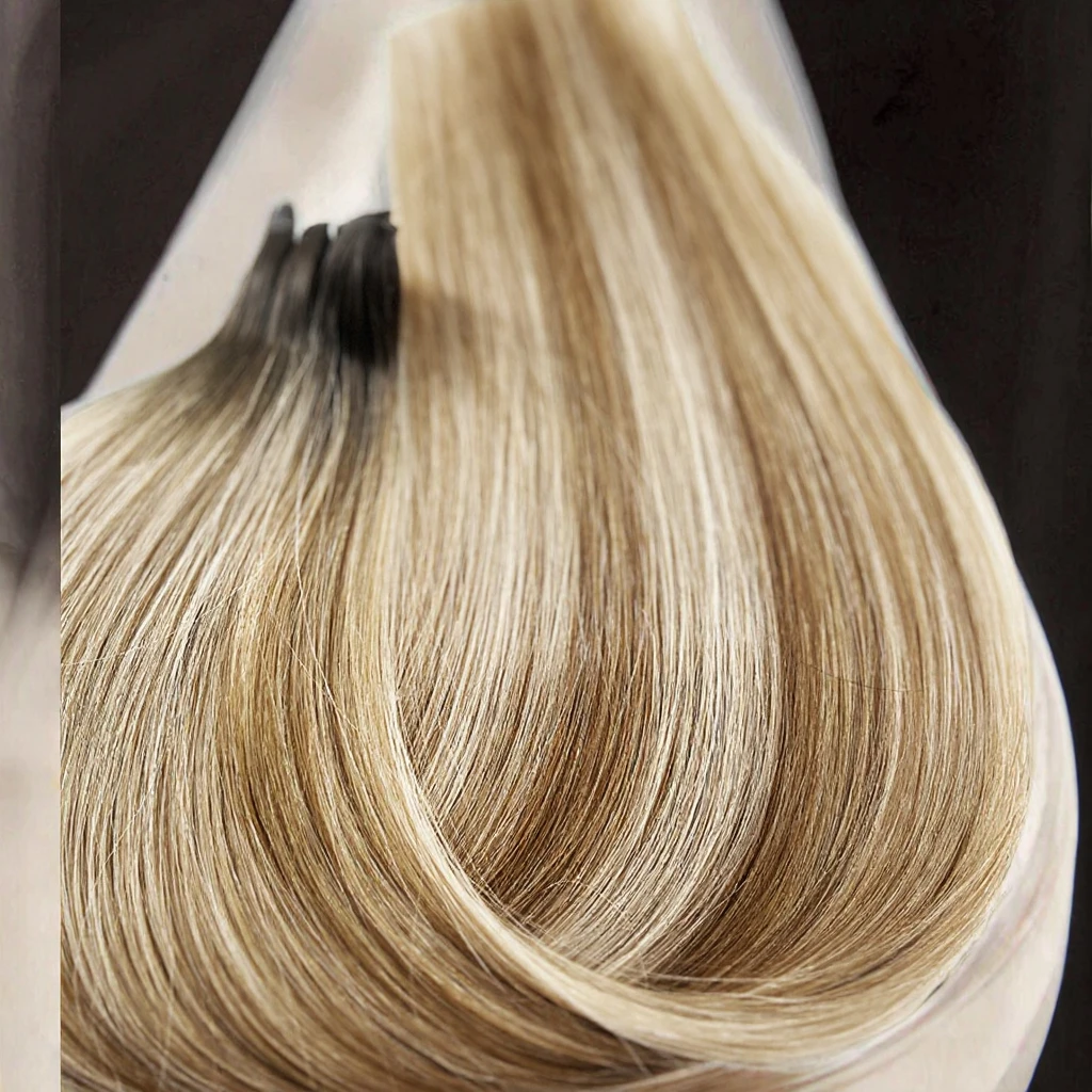 For Genius Weft Super Double Drawn 50g Raw Russian Remy Hair Extensions ...