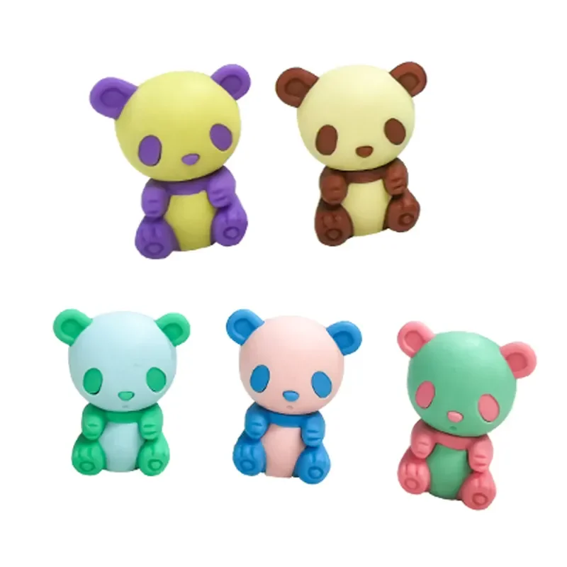 Soododo Cute Cartoon Animals Models Eraser Colorful Giraffe Monkey ...