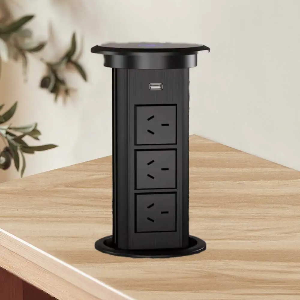 Oswell Desktop Worktop Hidden Kitchen Up Socket With Usb Tabletop ...