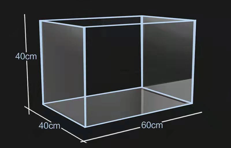 Customizable Aquarium Crystal Glass Fish Tank - Super White Cylinder