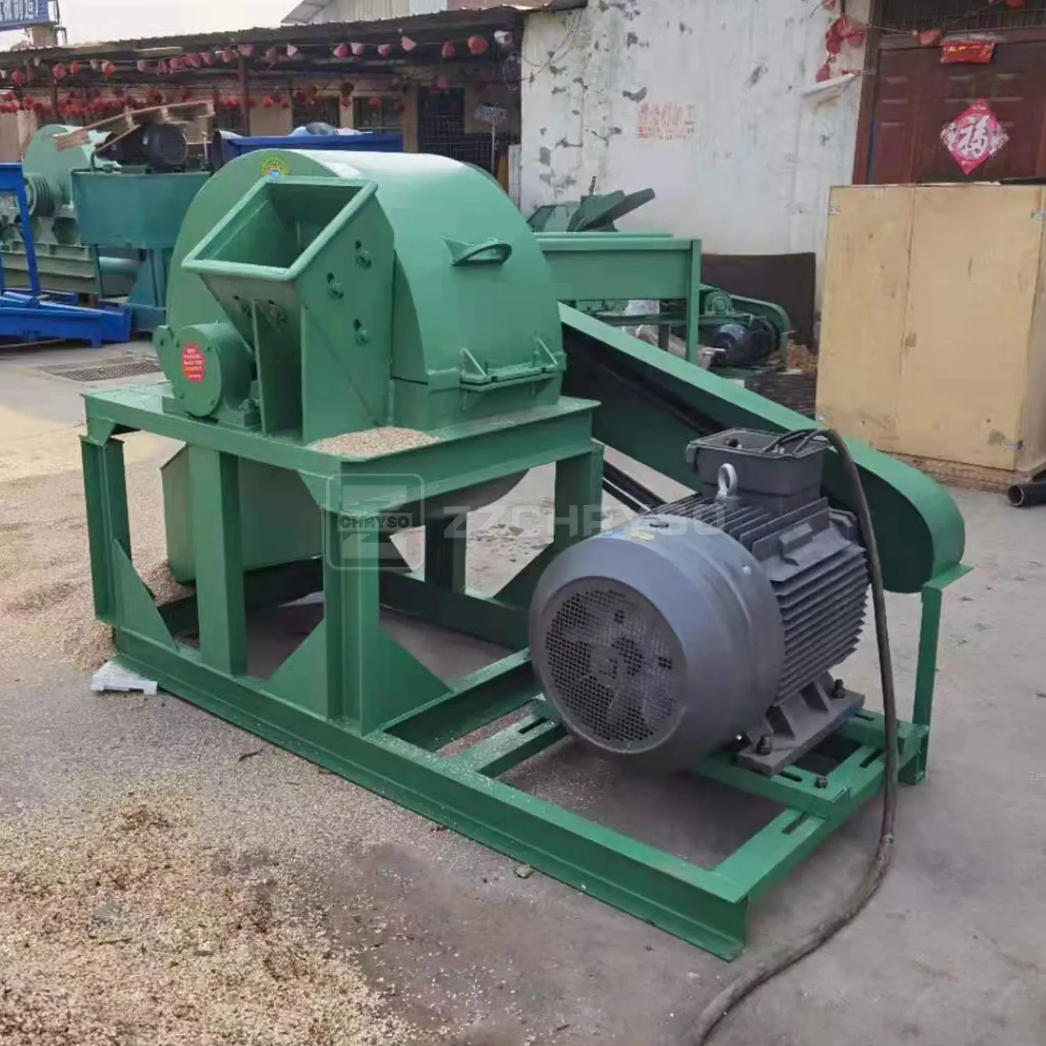Alibaba.com: Wood Log Sawdust Machine Tree Branch Leaves Crusher, CE ...