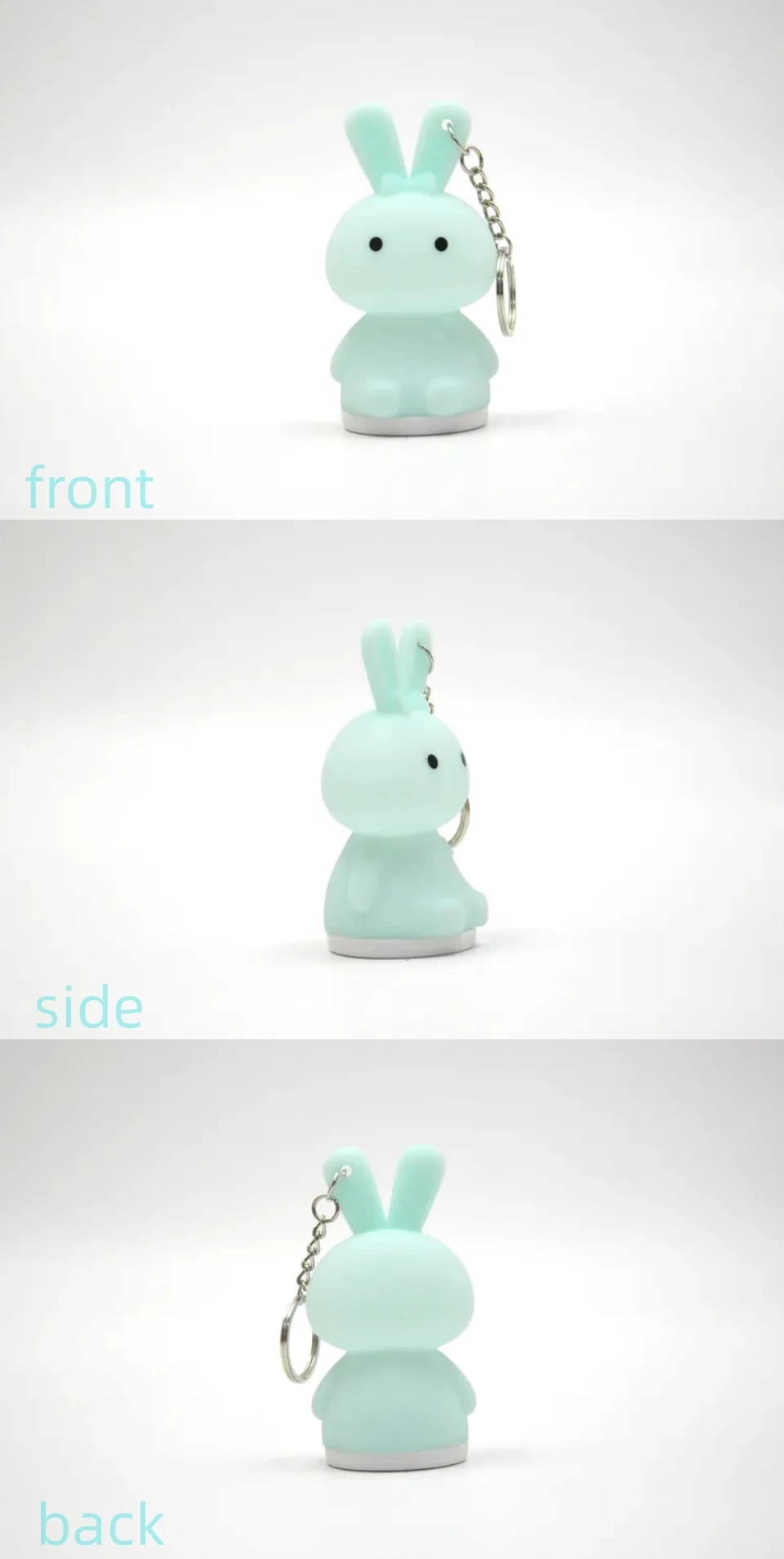 Hot Selling Promotional Lighting Keychains In Bulk Bunny Pendant ...