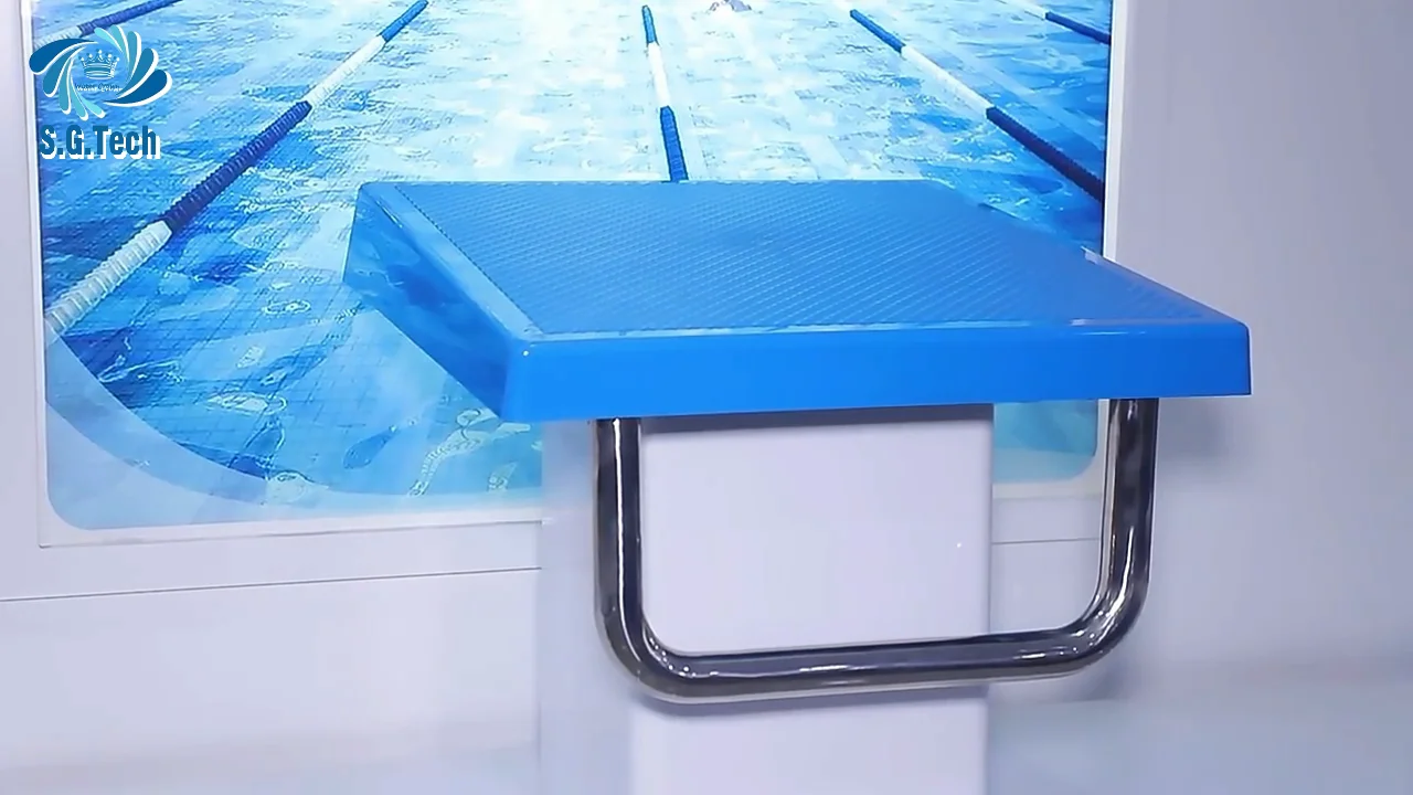 Water Crown Stainless Steel Swimming Pool Platform With Handrail ...