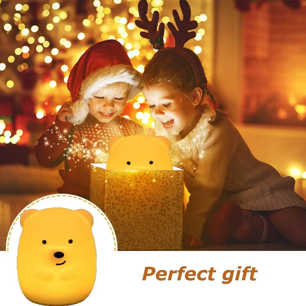 Best Children Silicone LED Cute Animal Pet Lamp - Soothes Newborns