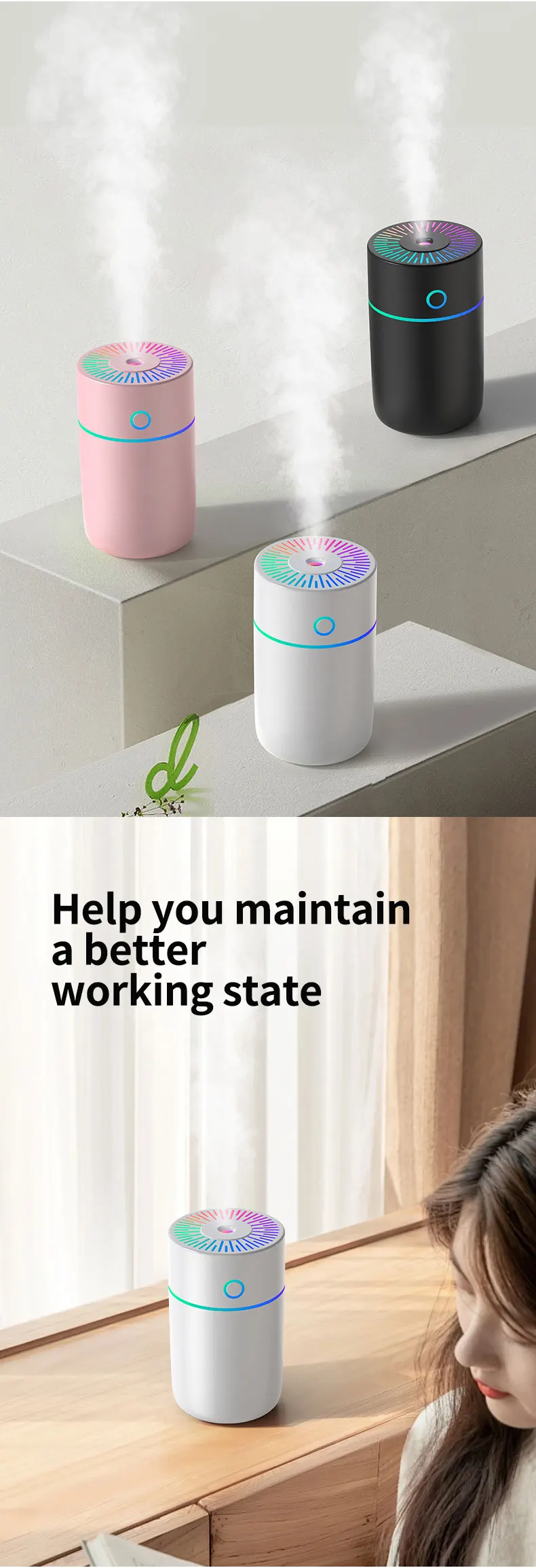 IMYCOO Customize KC Ultrasonic Cooler Air Mist Car Humidifier