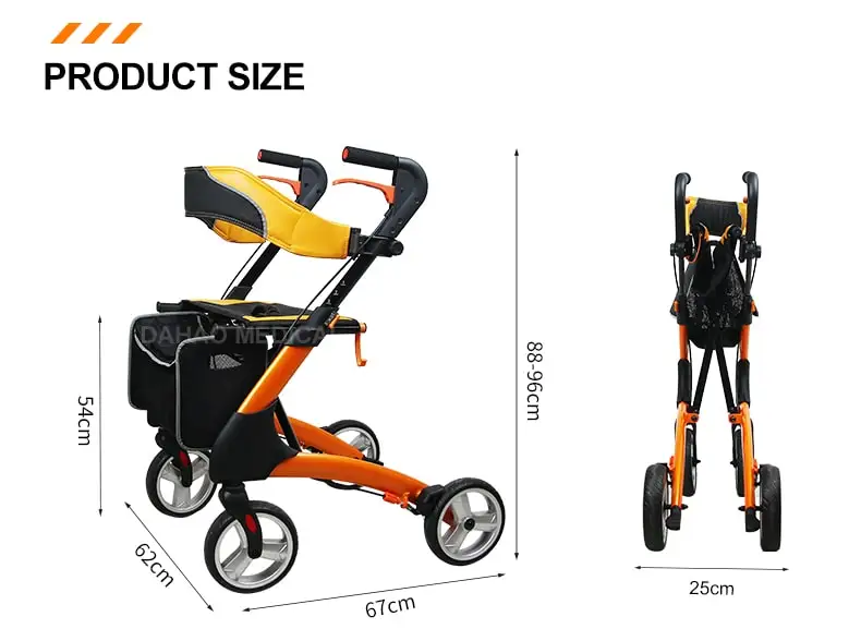 Ultra Light Weight Aged Care Folding Aluminum Mobility Shopping Cart ...