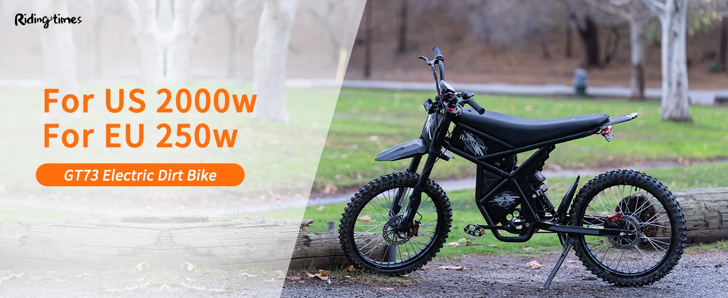 Ridingtimes GT73 Electric Off-Road Dirt Bike 48v Lithium Battery 3 ...