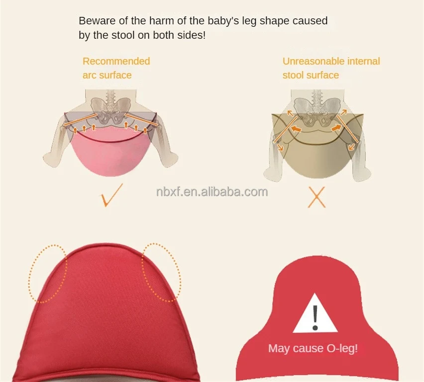 Baby Waist Stool Baby Seat Stool Hold Strap Star Print Single Stool , 8 ...