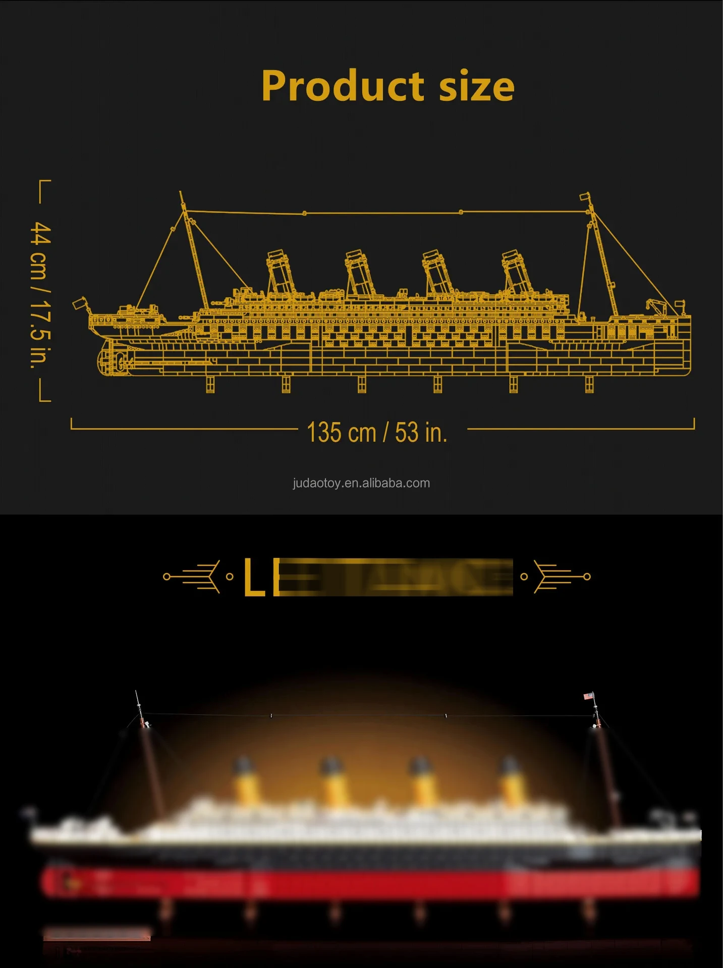 King Large Cruise Boat Ship Model Building Block 9090pcs Diy Building ...