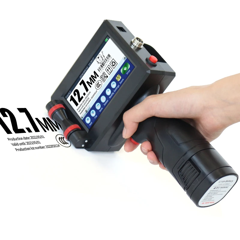 Portable 600dpi Inkjet Printer Gun Smart Semi-Automatic Handheld ...