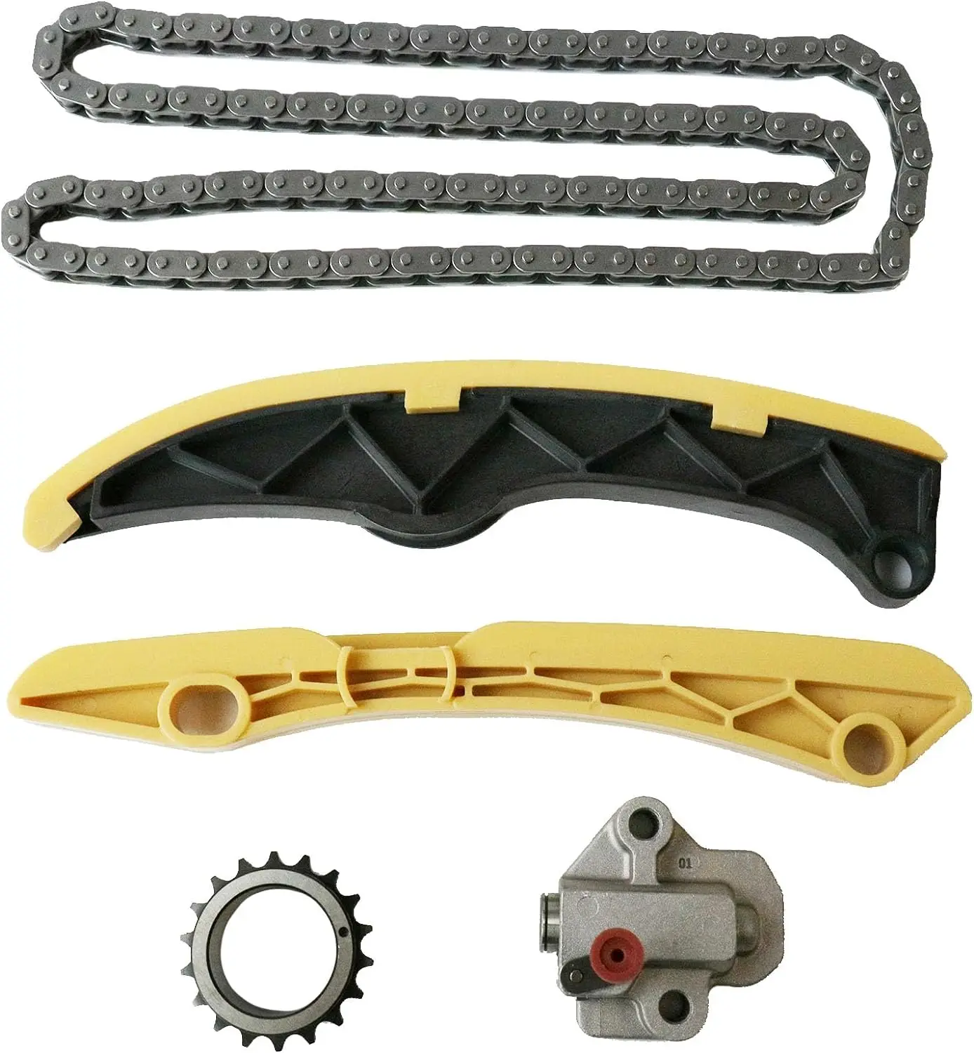 4Pc/Set Timing Chain Kit Guide Rail Tensioner Engine Assembly for ...