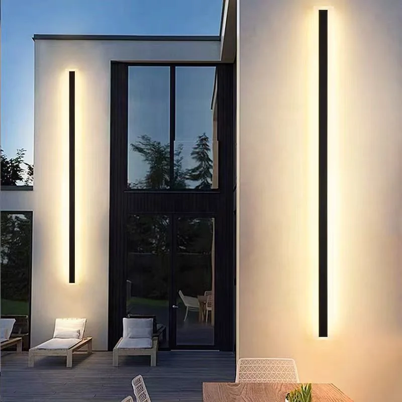 Modern IP65 Waterproof Outdoor Exterior LED Linear Strip Wall Mounted ...