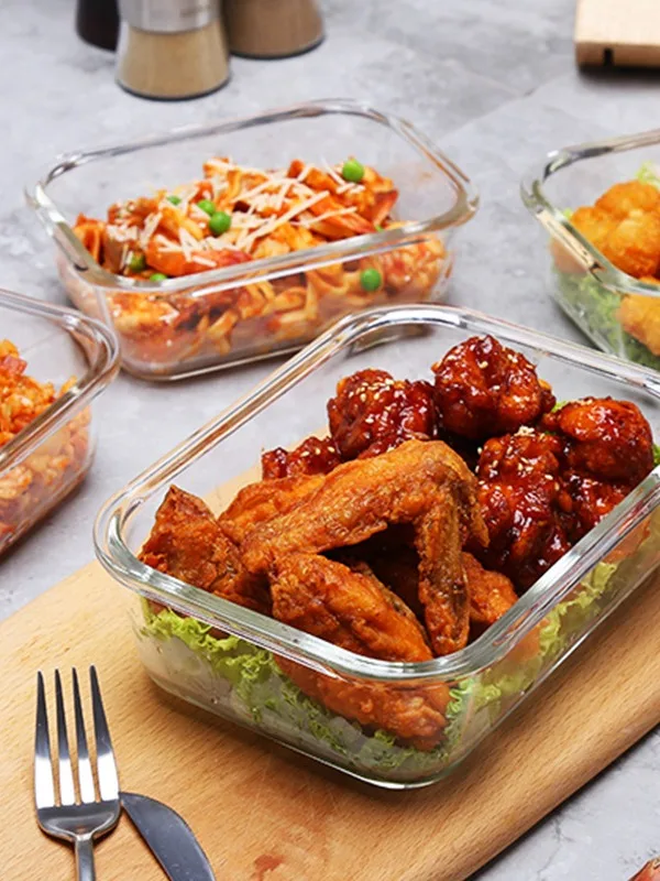 Microwavable Thermal Divider Lunch Box For Students Rectangular ...