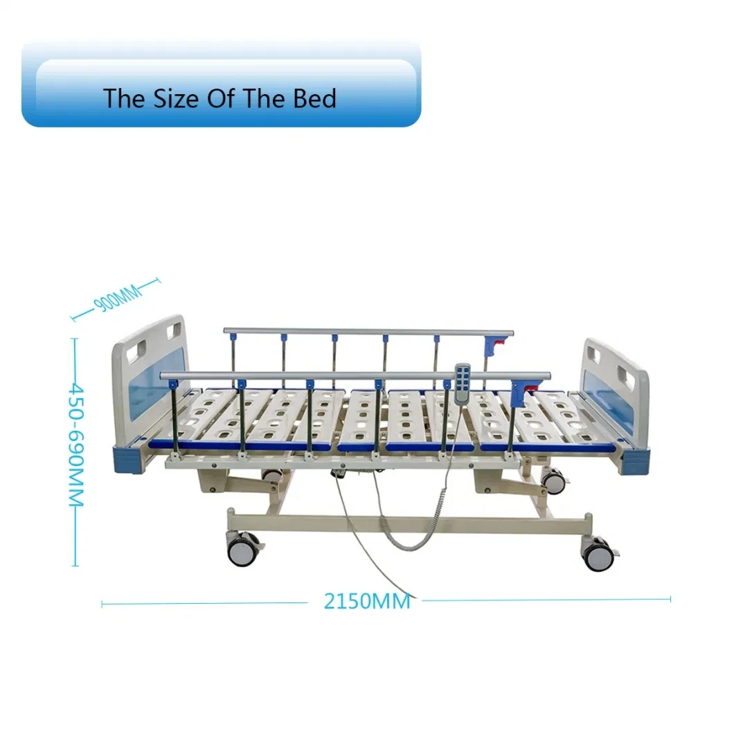 Luxury Three Function Icu Electric Adjustable Equipments Hospital Bed ...