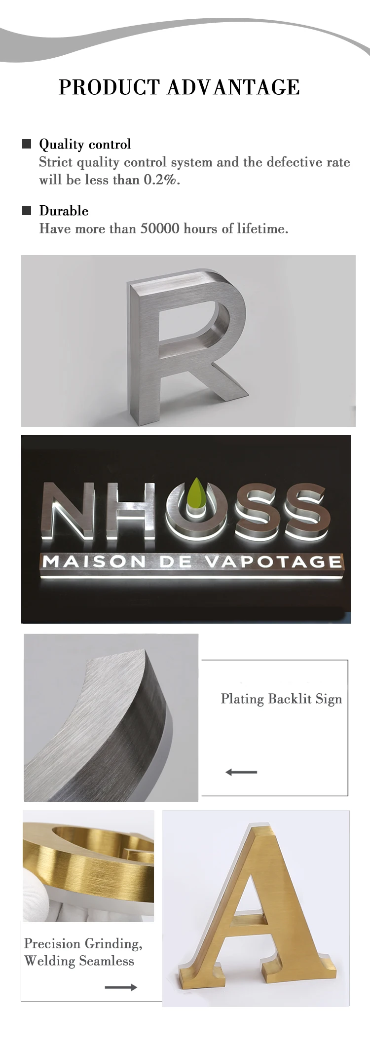 Custom Business Signage - Backlit Logos for Indoor/outdoor
