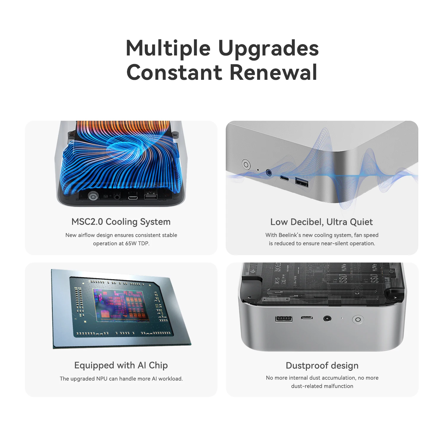 SER8 Gaming Mini PC AMD 7 8845HS 16GB 512B 1TB 2TB NVMe PCIE 4.0 SSD Mini Desktop Computer 4K ...