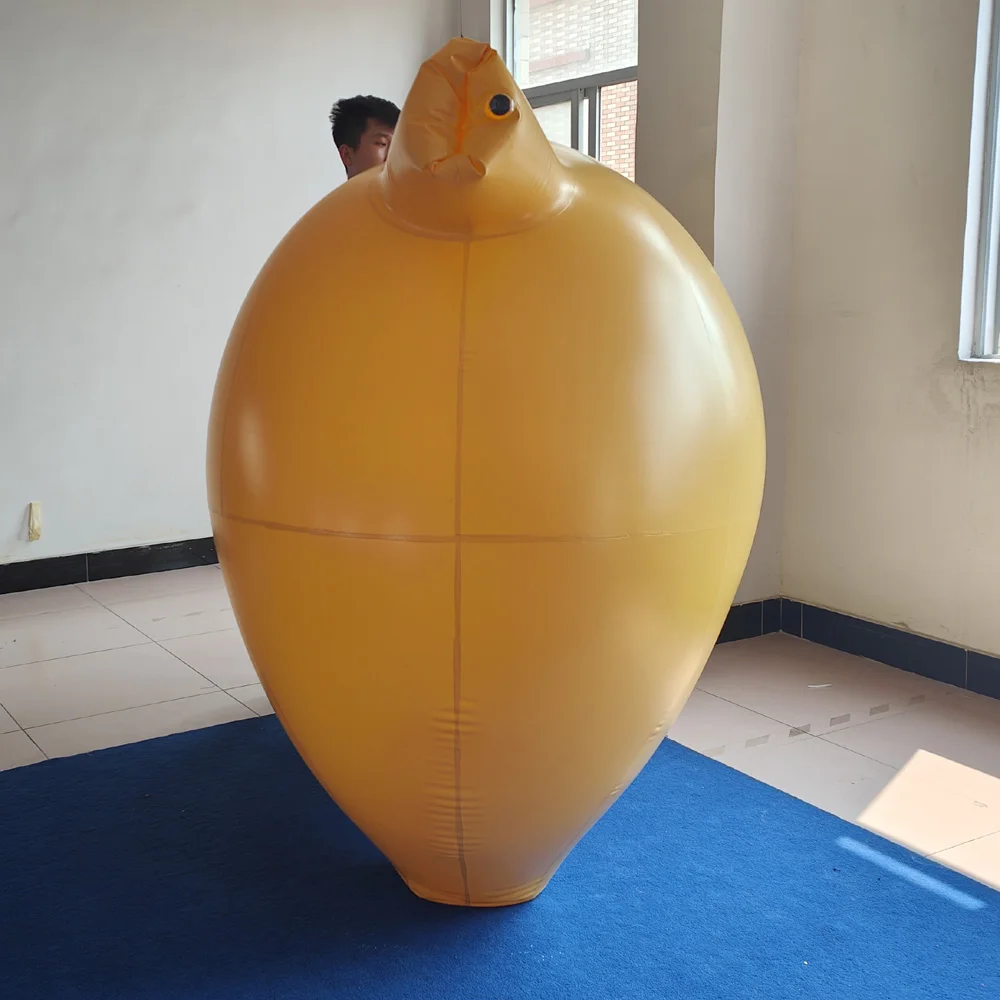 Customized Yellow and Black Inflatable Ball Suit for Sale