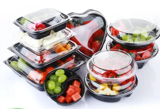 Disposable Recyclable Clamshell Plastic Fruit Box For Food Packaging ...