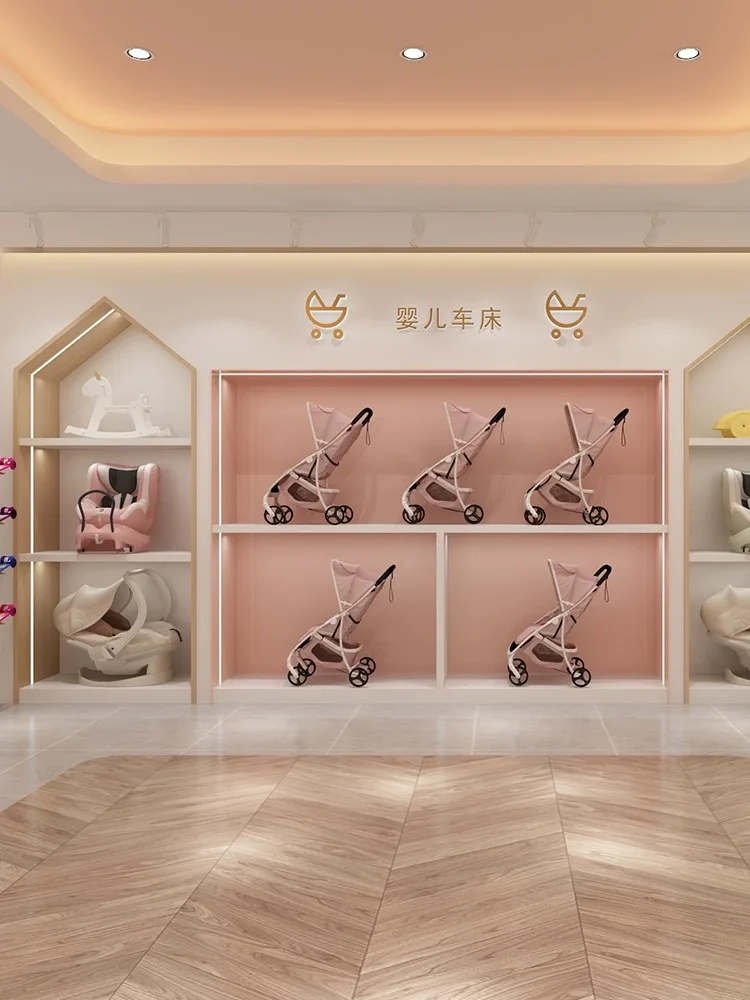 Mother and Baby Shop Interior Design: Kids Clothing Store with Lighting ...