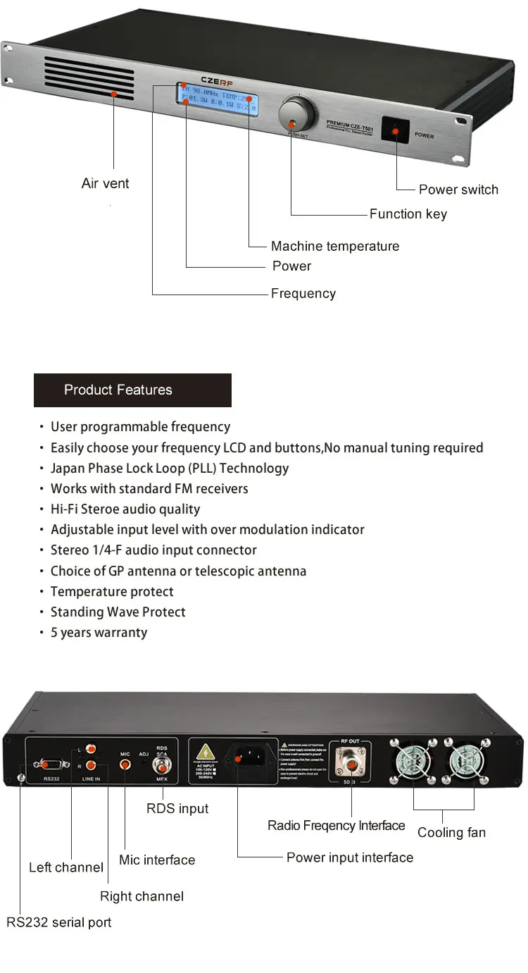 12km Fm Transmitter Radio Broadcast Rds Fm Transmitter For Radio ...