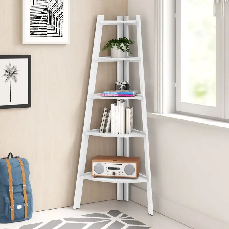 White triangle bookshelf store