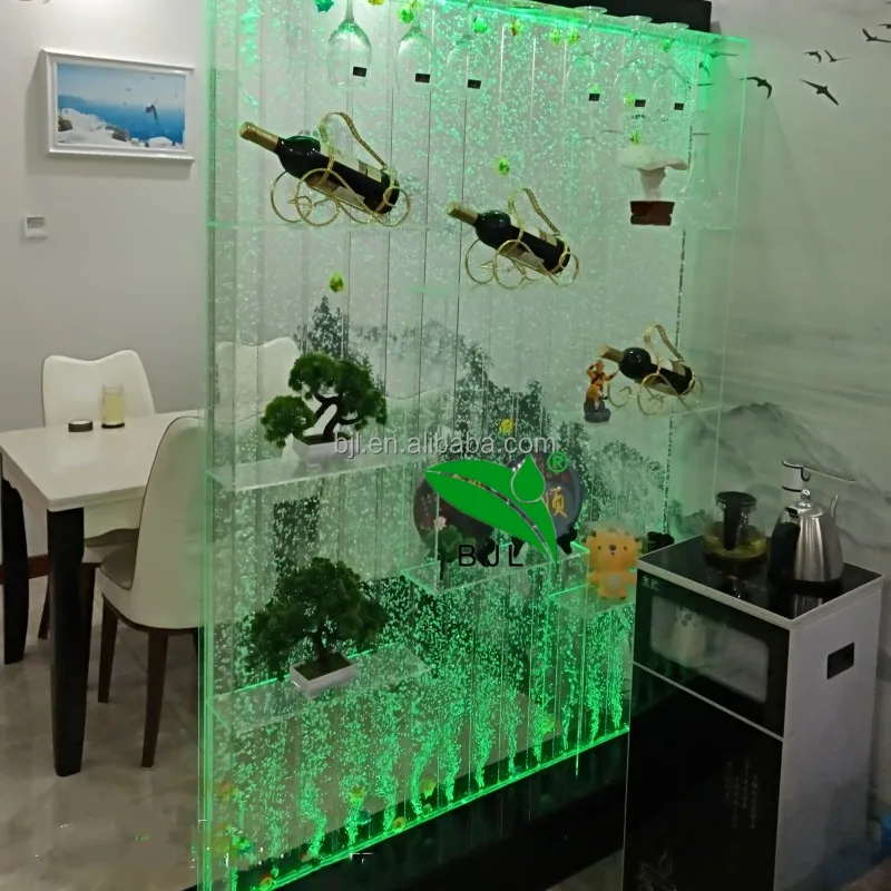 Custom LED Glowing Acrylic Display Rack - Modern Wine Shelf with Bubble ...