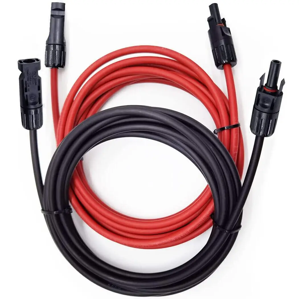 Jiexun 1m-10m Solar Panel Extension Cable Wire Connector Regulator 4mm ...